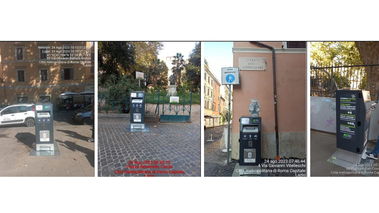 Cestini intelligenti, le installazioni a Roma - Pubblica Now